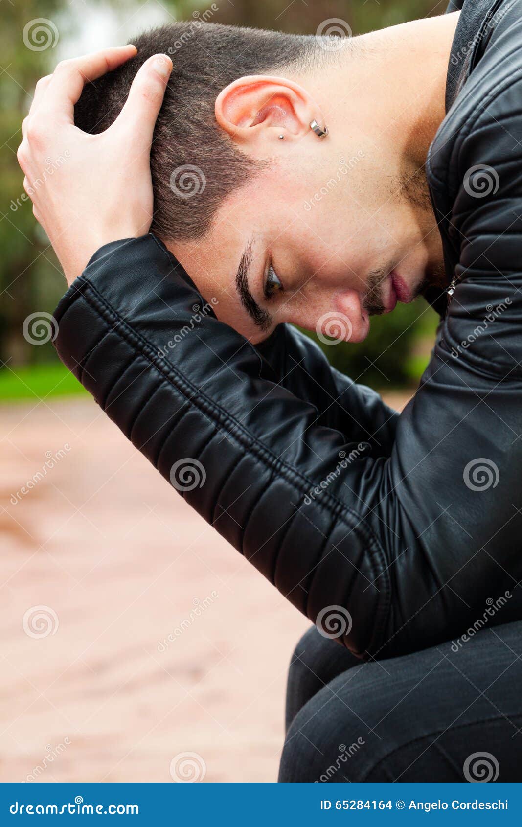 Young Man with Problems. Desperate Men. Stock Photo - Image of ...