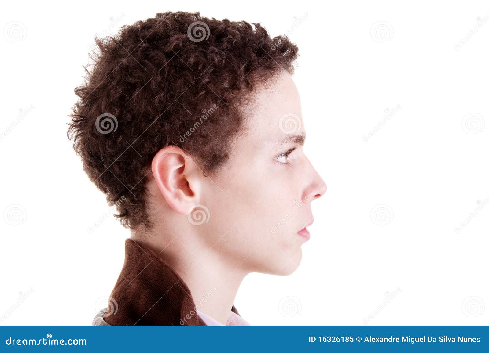Young man in profile stock image. Image of entrepreneur - 16326185