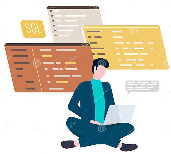 Young Man Programmer Coding And Correct Errors In Project Sitting Near Web Page Working With