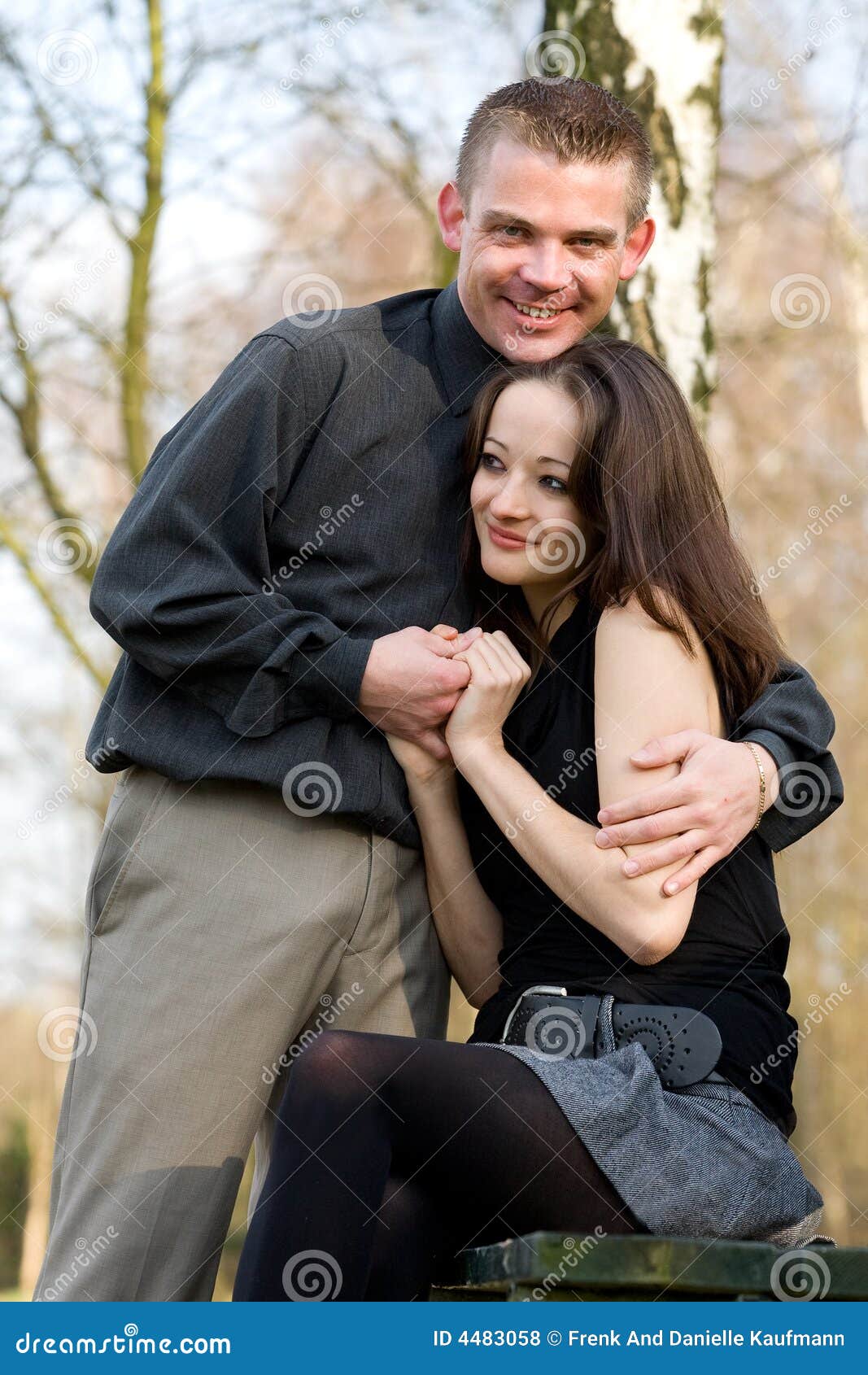 Young Man Protecting His Girlfriend Picture. Image: 4483058