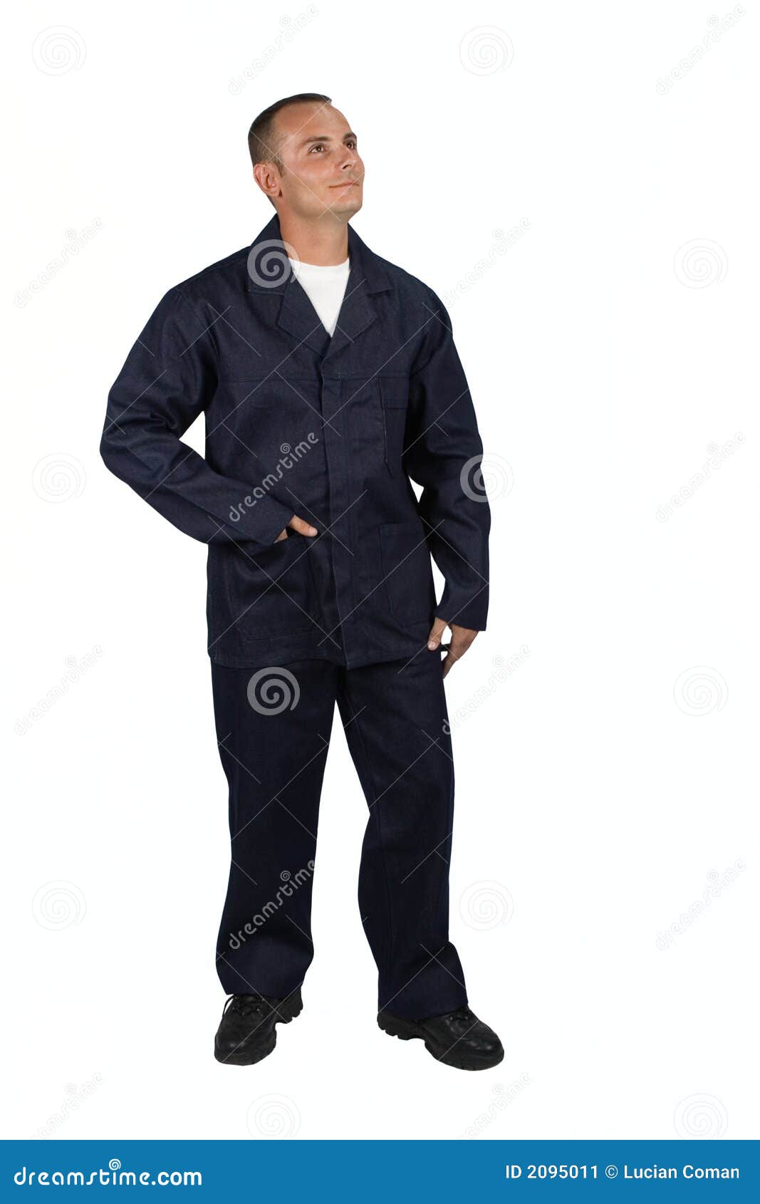 Young Man in Protective Clothing Stock Image - Image of foreman ...