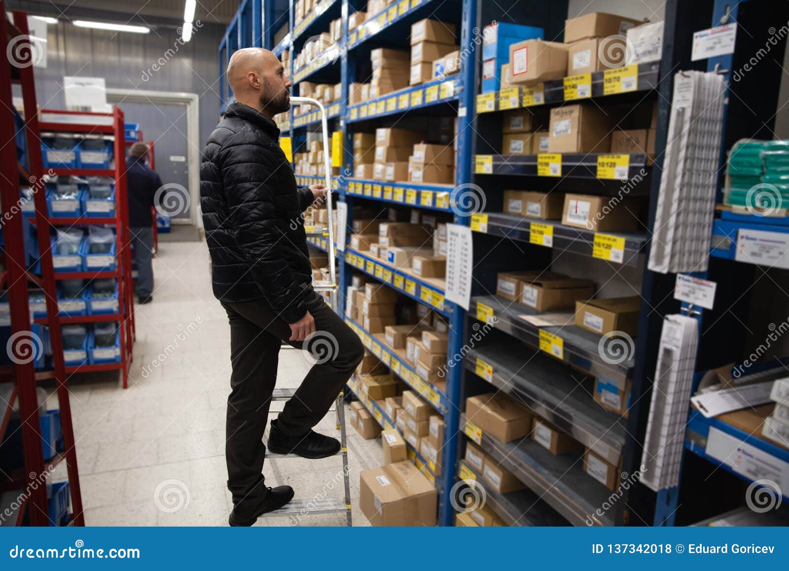 Young Man Purchasing a Hand Tool in Hardware Shop Stock Photo - Image ...