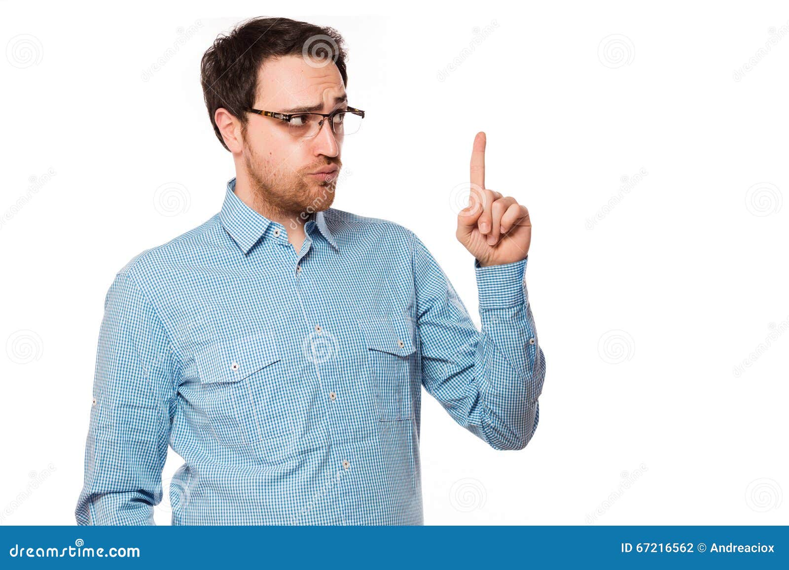 Young Man Question Expression Isolated on White Background Stock Photo ...