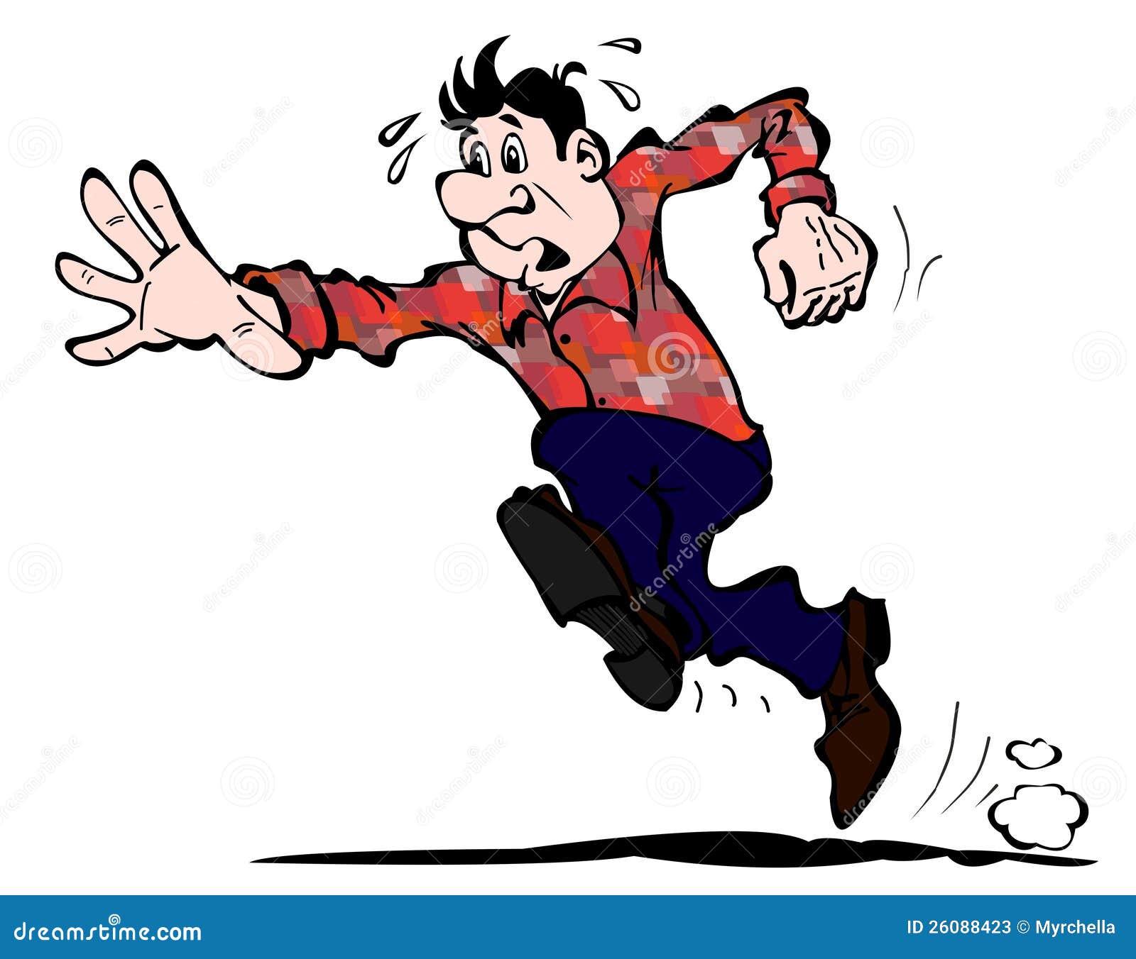 The Young Man Quickly Running Forward Stock Illustration - Illustration ... The Young Man Quickly Running Forward Stock Illustration - Illustration ...