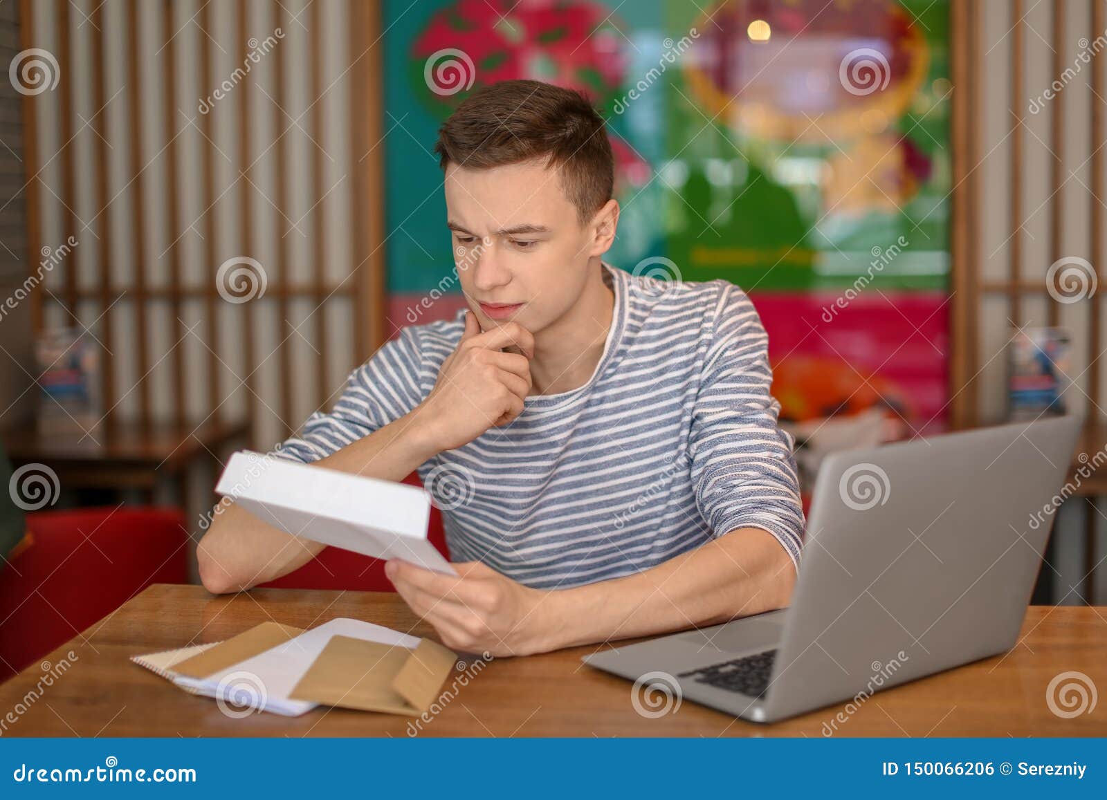 209 Young Man Opening Letter Stock Photos - Free & Royalty-Free Stock ...