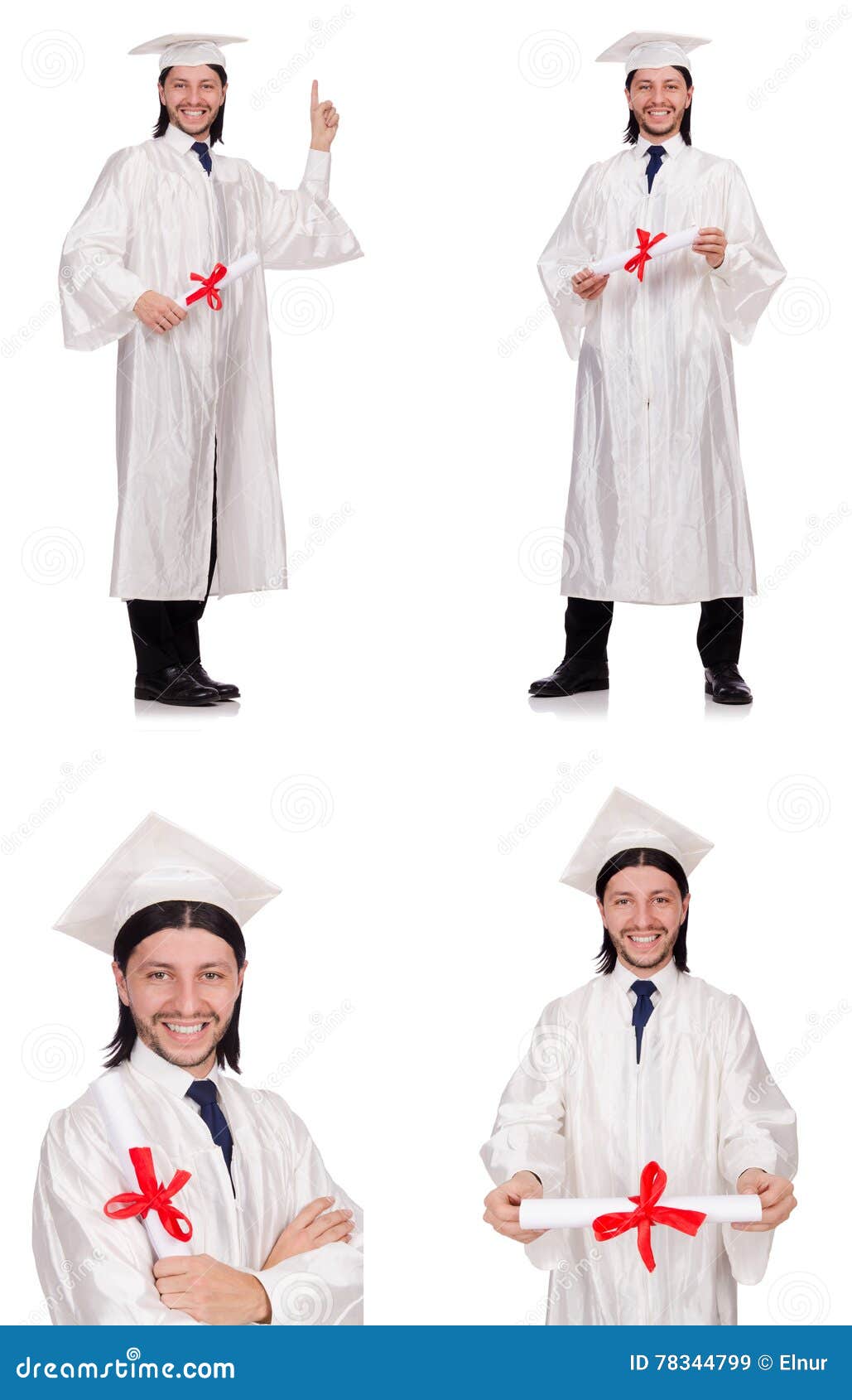 The Young Man Ready for University Graduation Stock Image - Image of ...
