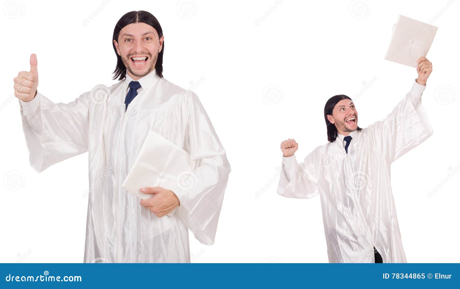 The Young Man Ready for University Graduation Stock Image - Image of ...
