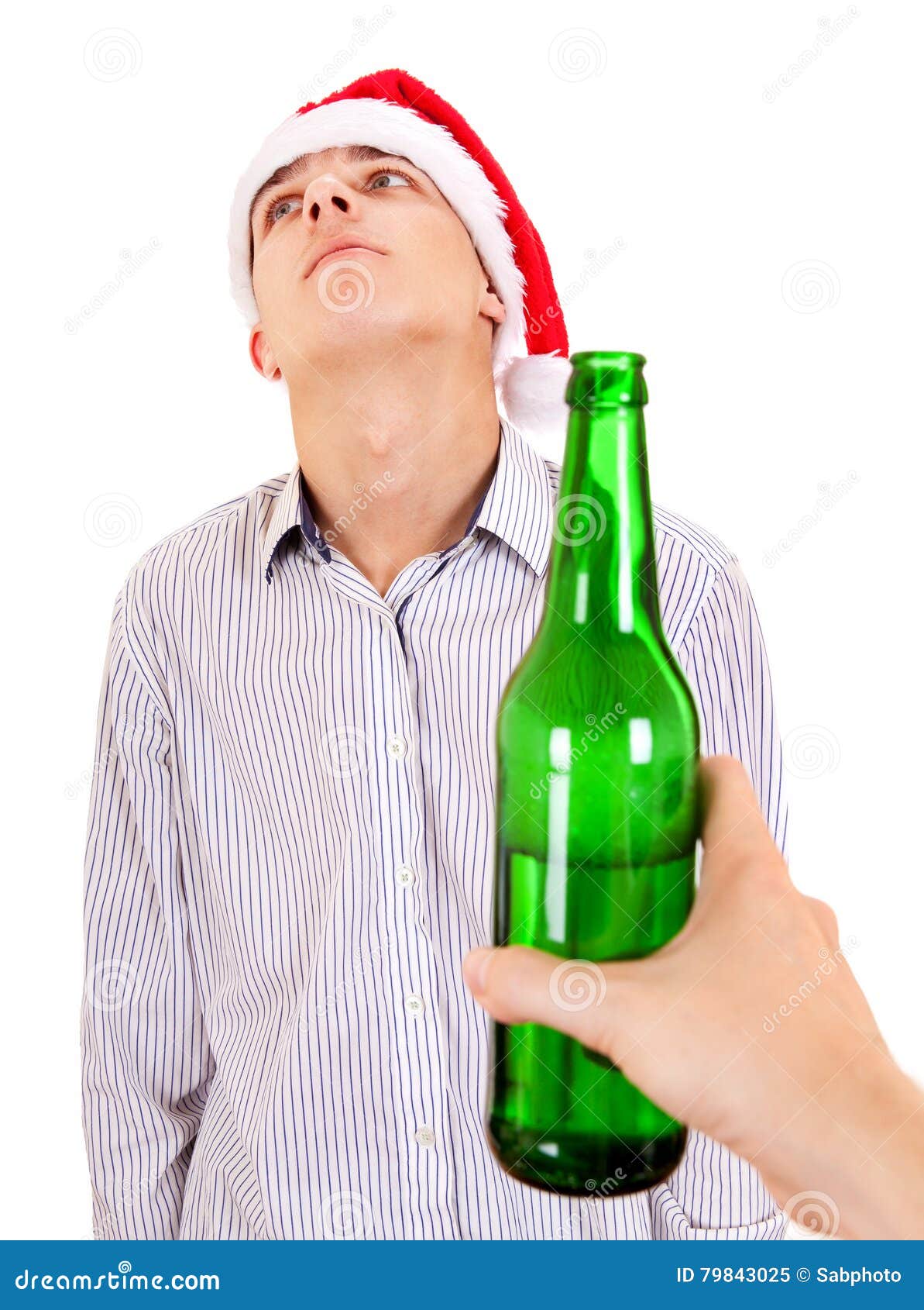 Young Man refuse a Beer stock image. Image of handsome - 79843025