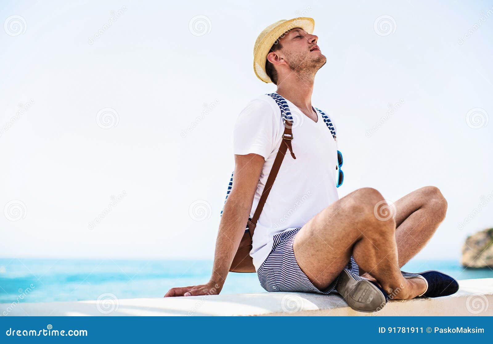 Young man relaxes stock image. Image of relax, lifestyle - 91781911