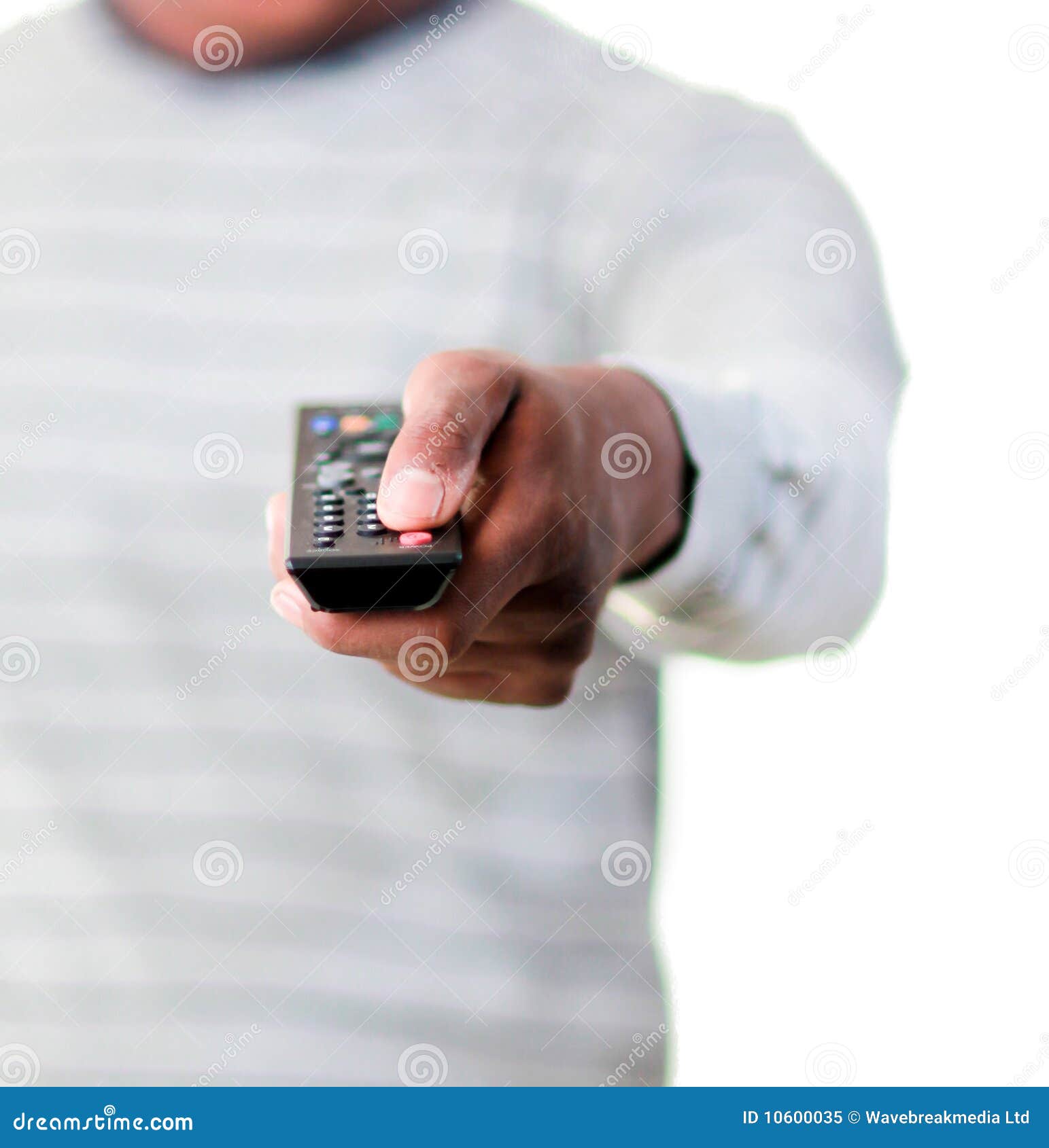 Young Man with Remote Control Stock Image - Image of business, happy ...