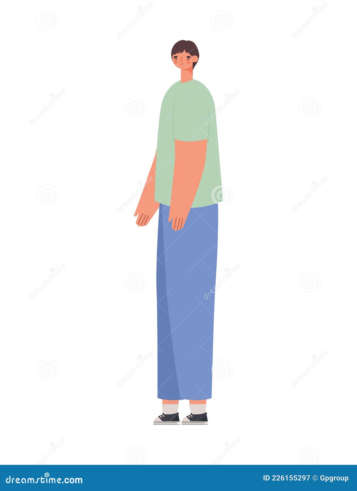 Young man representation stock vector. Illustration of young - 226155297