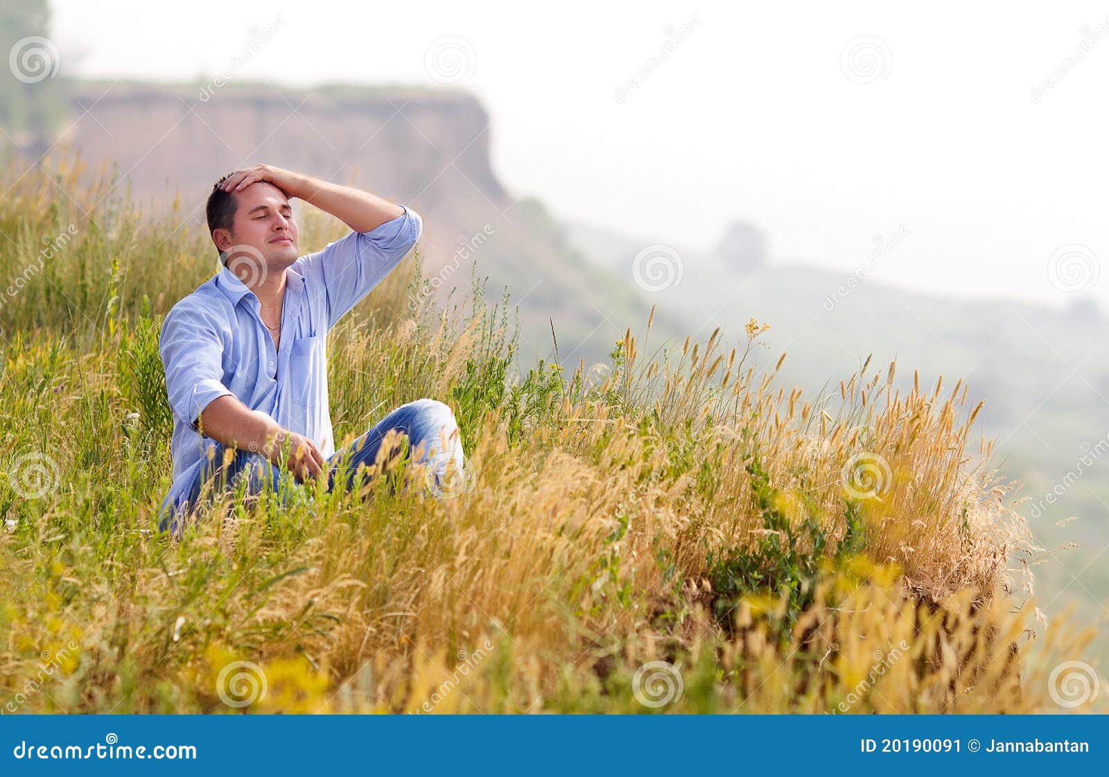 Young man rest stock image. Image of people, relax, cloud - 20190091