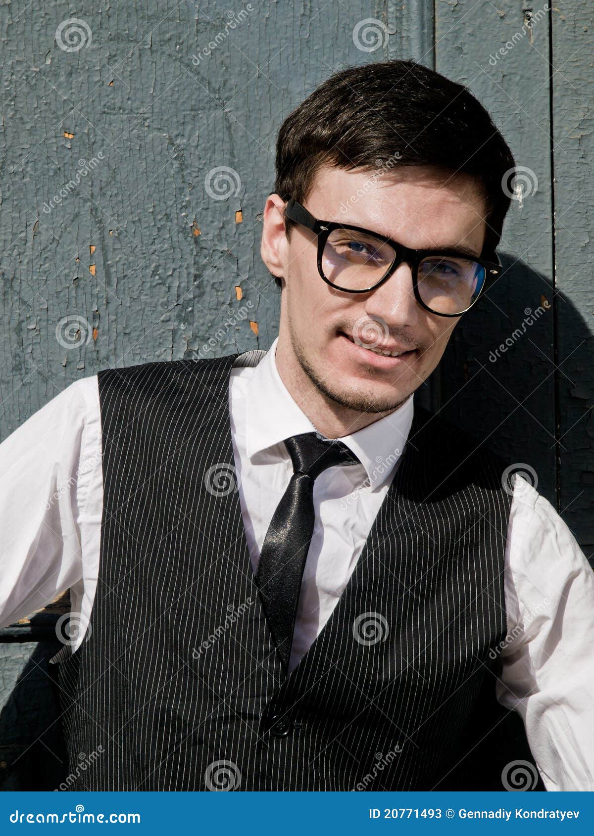 Young man in retro style stock image. Image of male, shirt - 20771493