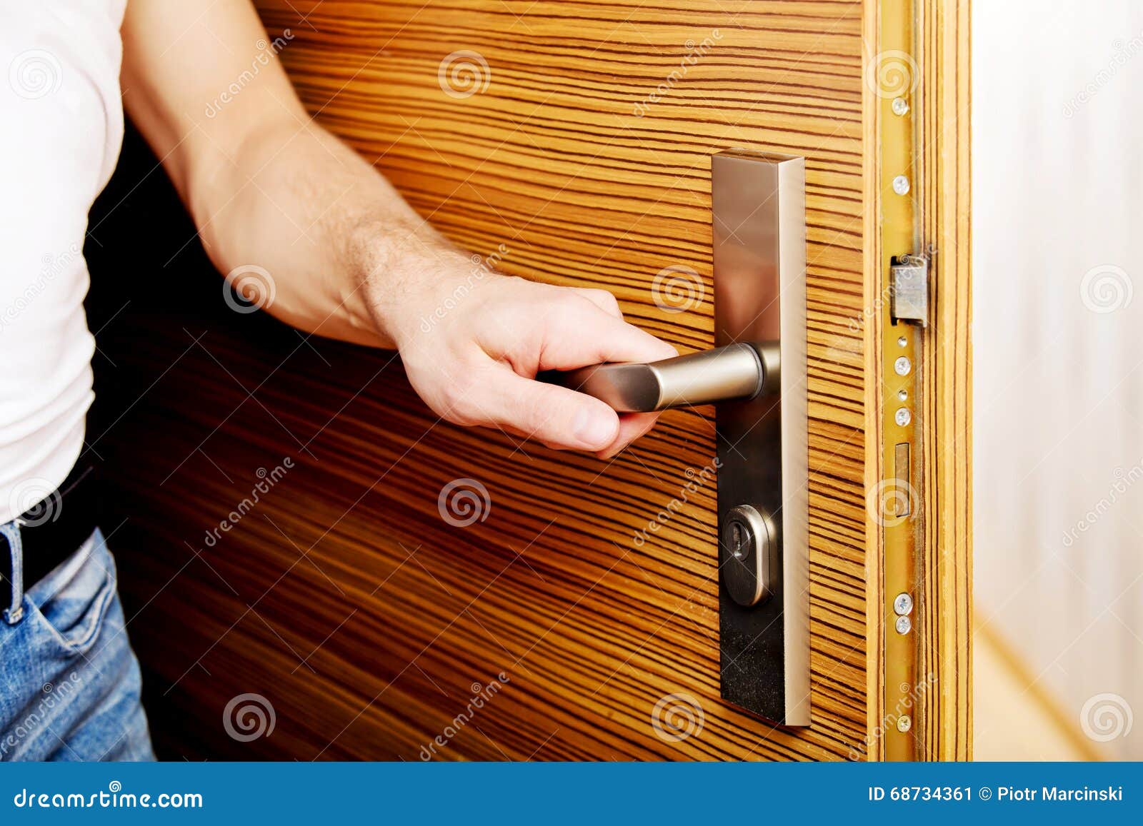 Young Man Returning Home From Work Or Trip Stock Photo | CartoonDealer ...