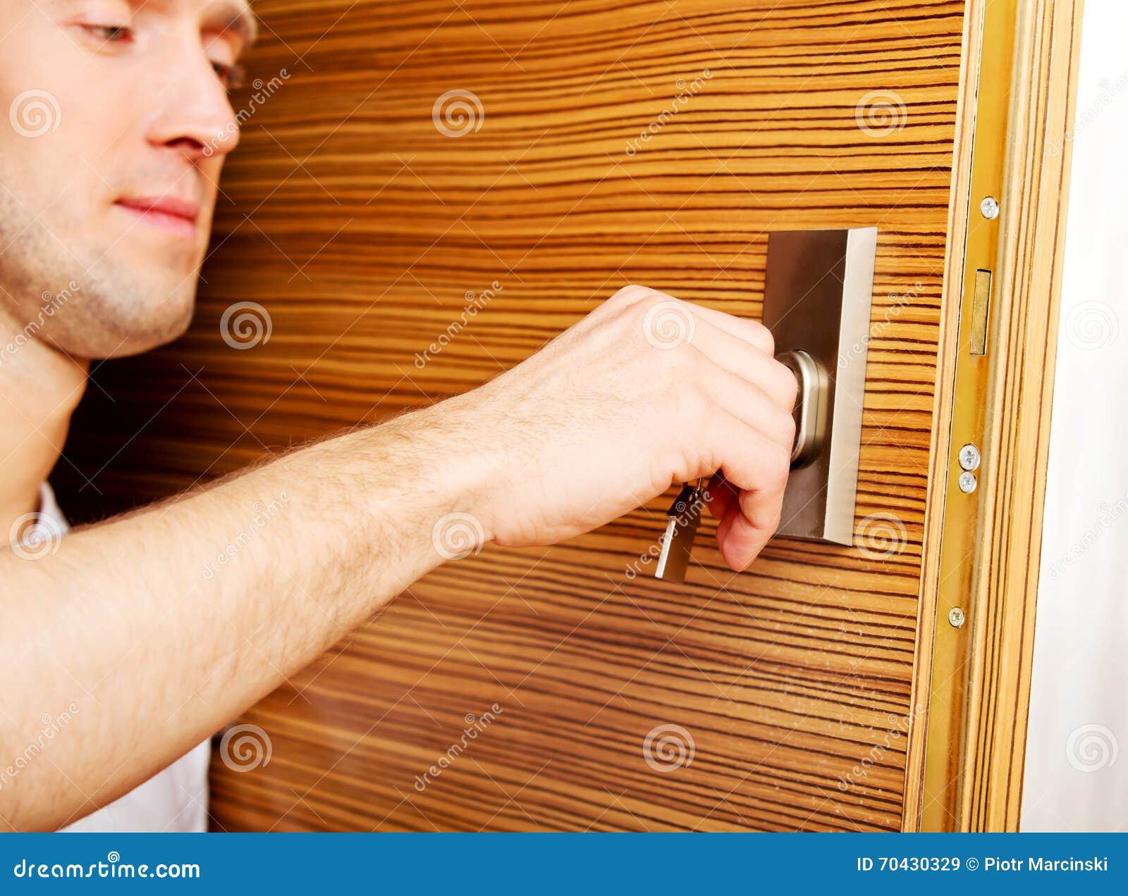 Young Man Returning or Going Out from Home Stock Image - Image of home ...