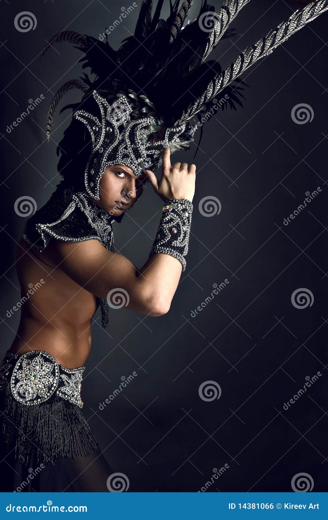 Young Man in Ritual Suit of Pagan Priest. Stock Photo - Image of deity ...