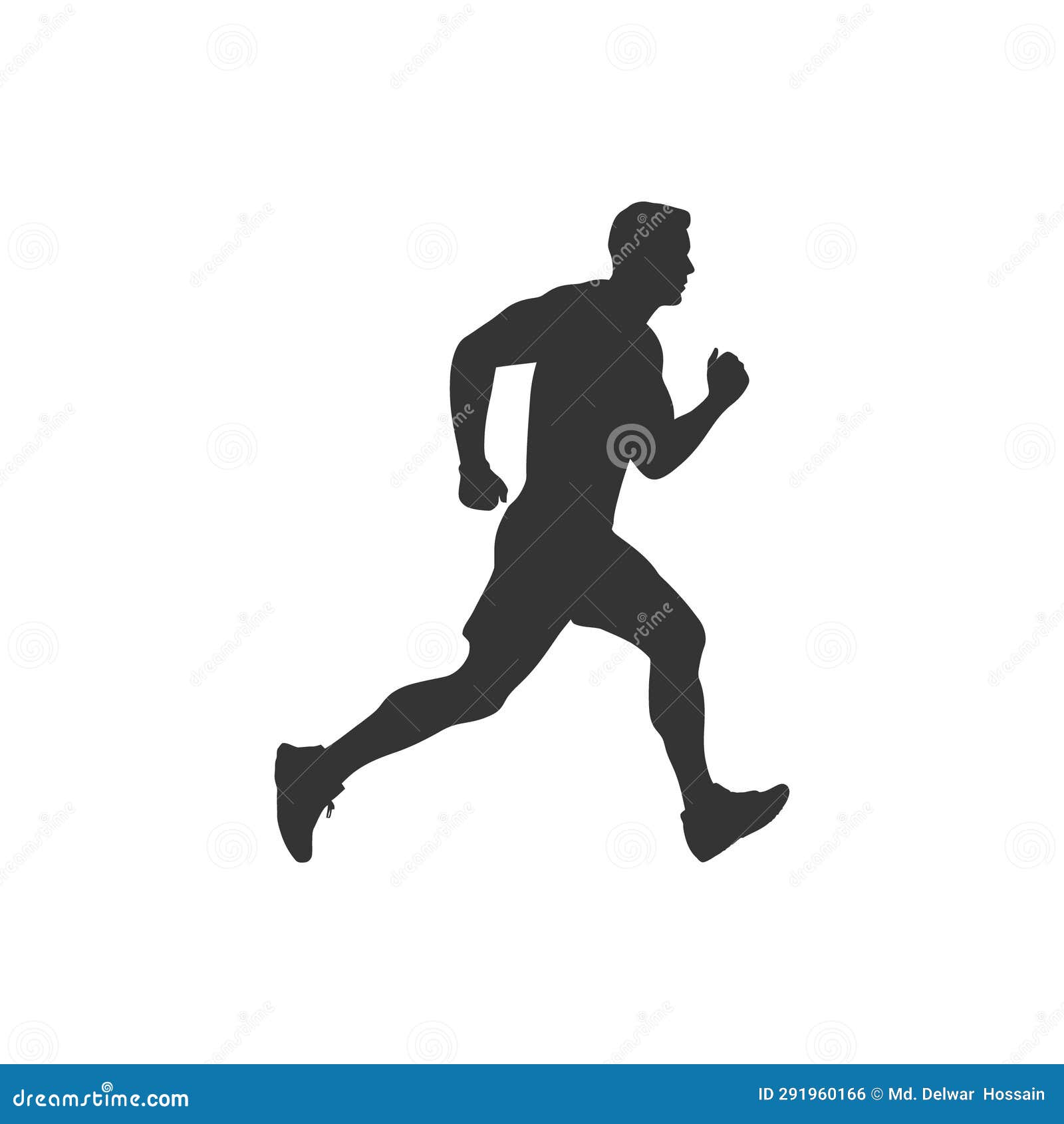 Young man running icon stock illustration. Illustration of brand ...