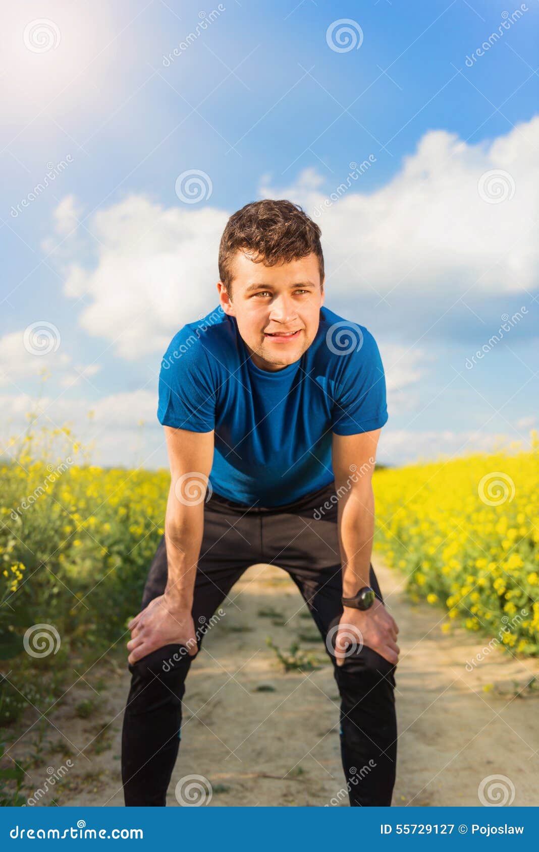 Young man running stock image. Image of fitness, jogging - 55729127