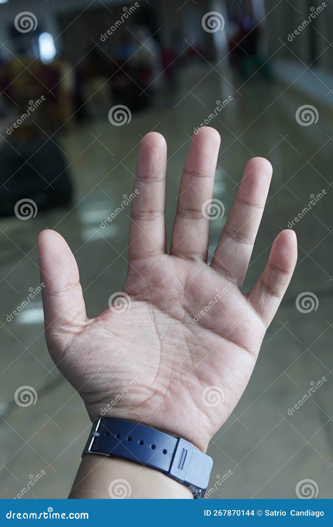 A Young Man S Left Hand, Which is Facing Up. Stock Photo - Image of ...