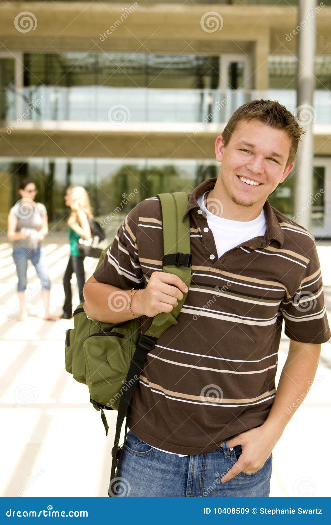Young man at school stock image. Image of highschool - 10408509