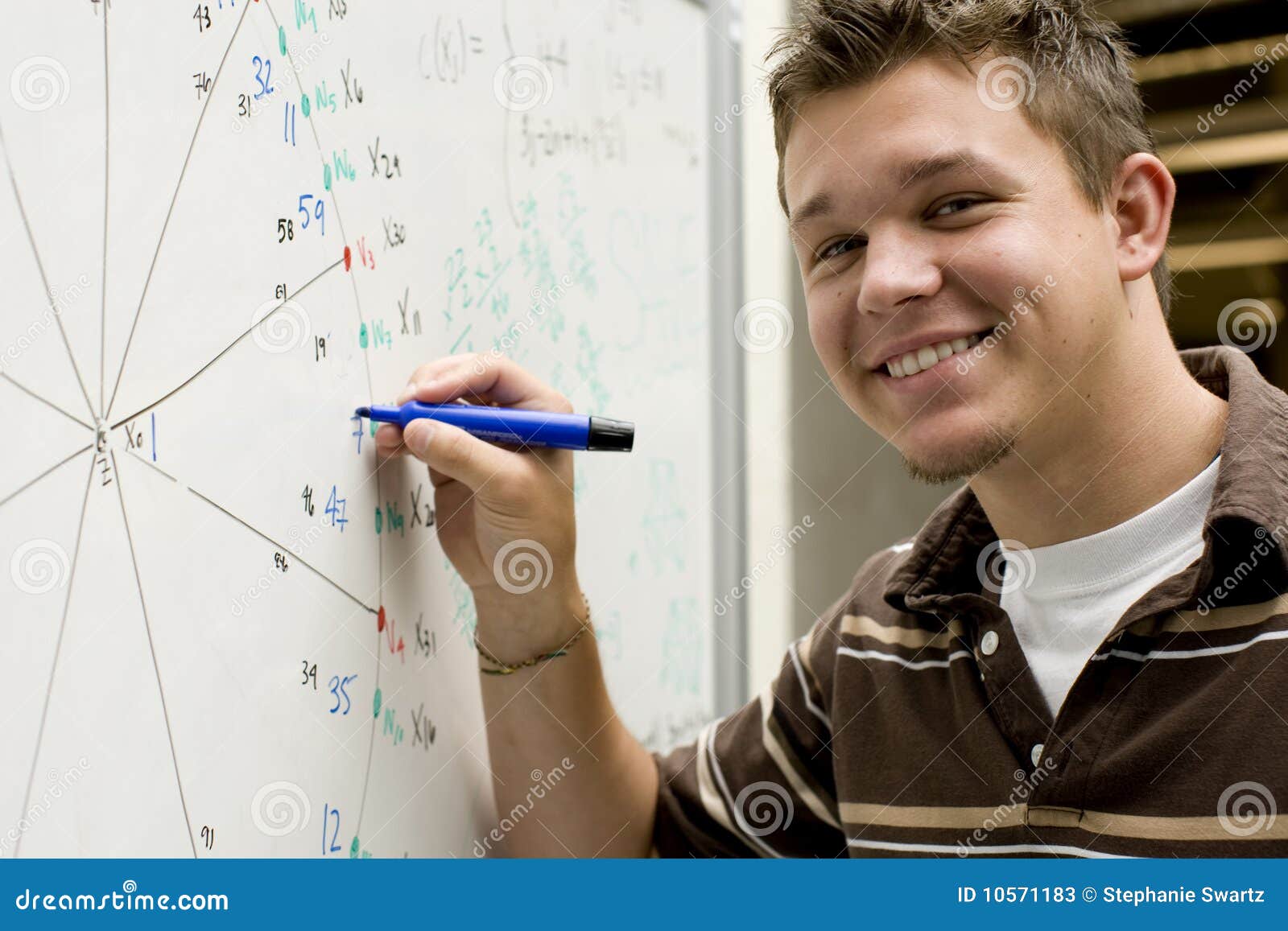 Young man at school stock image. Image of white, study - 10571183