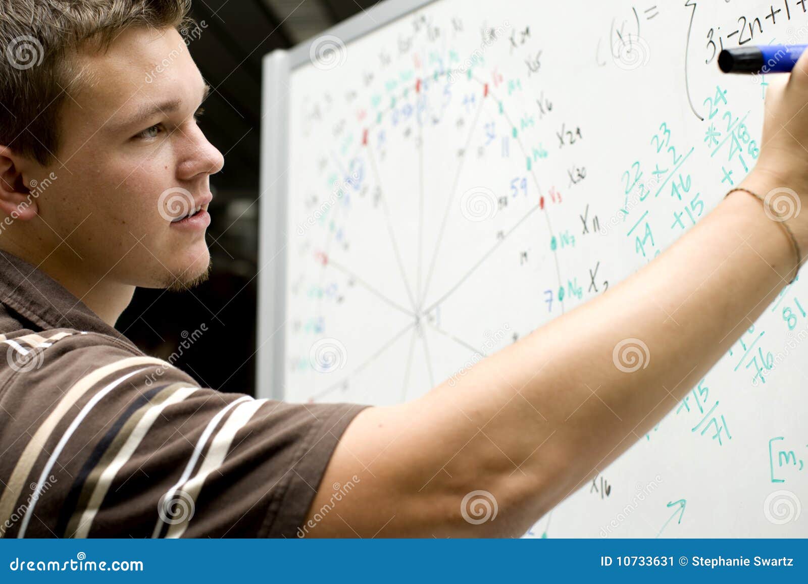 Young man at school stock image. Image of university - 10733631