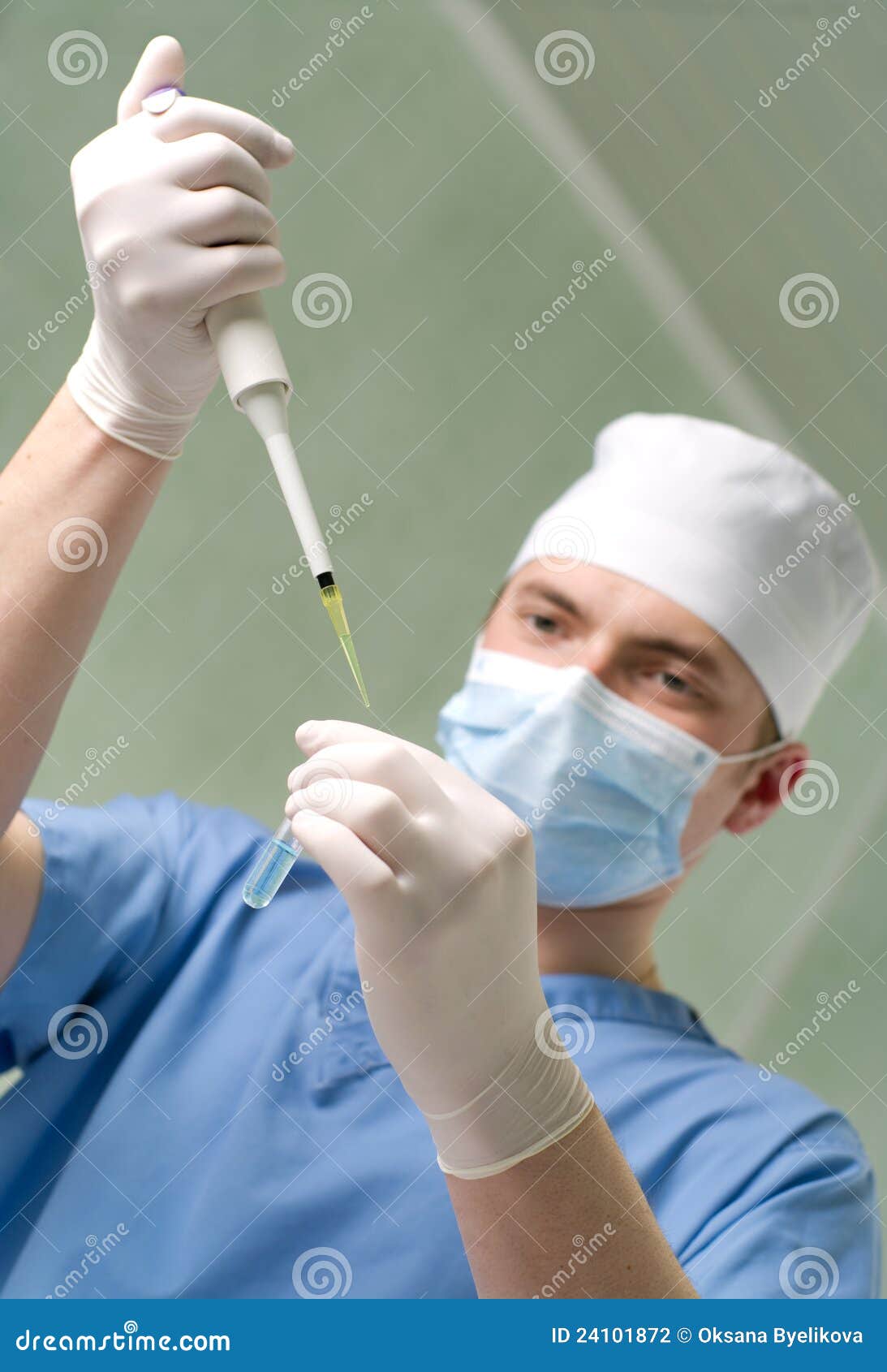 Young Man Scientist in Chemistry Lab Stock Photo - Image of development ...