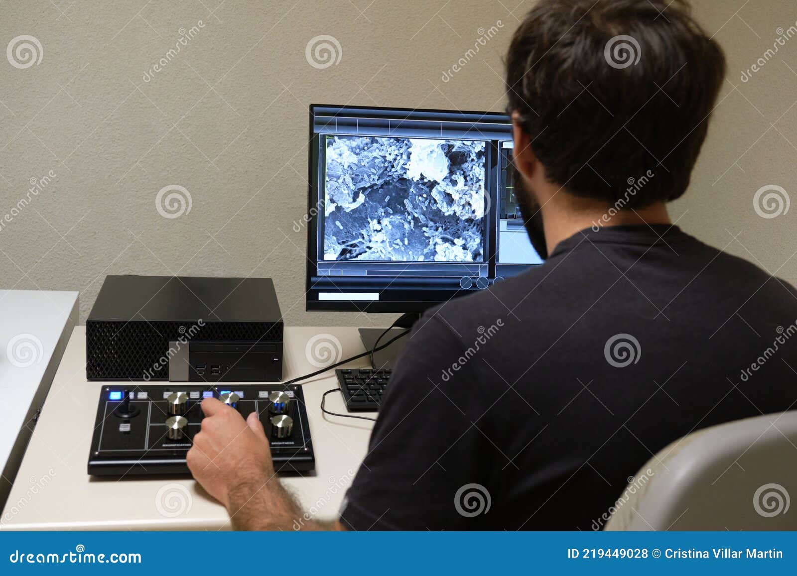Scanning Electron Microscope Sample Royalty-Free Stock Photo ...