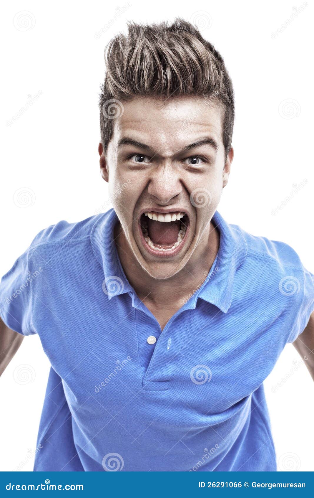 Young man screaming stock photo. Image of face, energy - 26291066