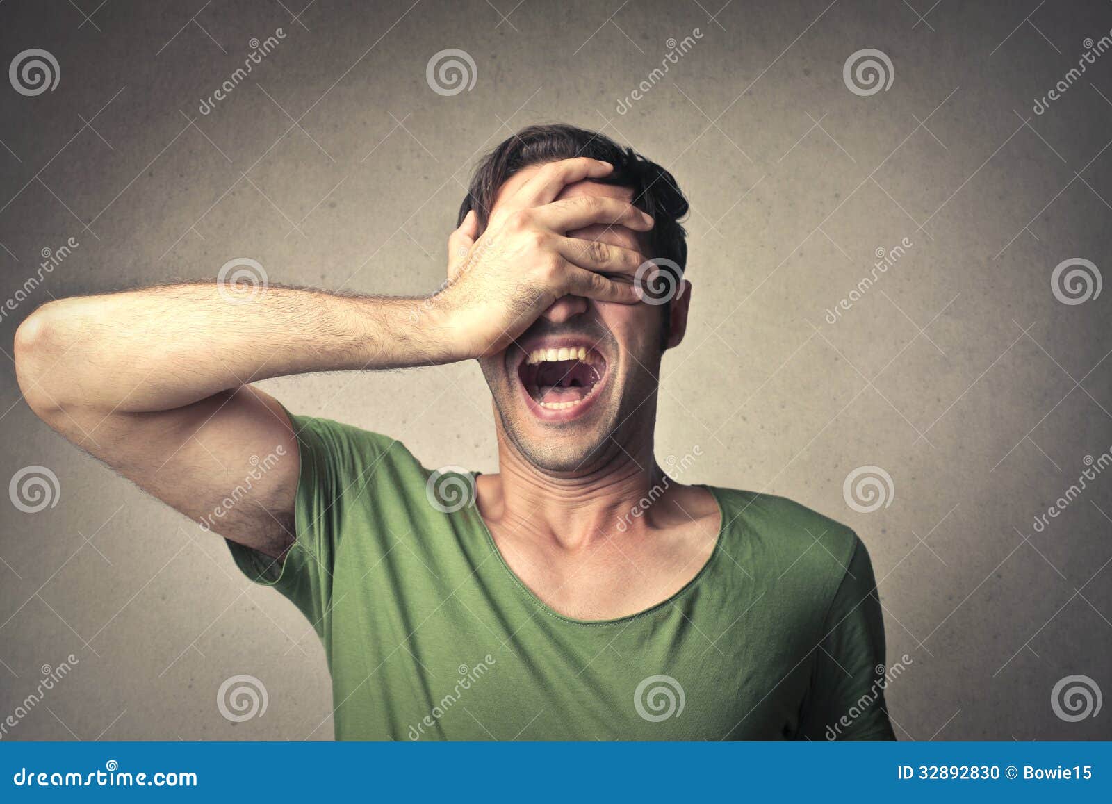 Young man screaming stock photo. Image of scream, miss - 32892830