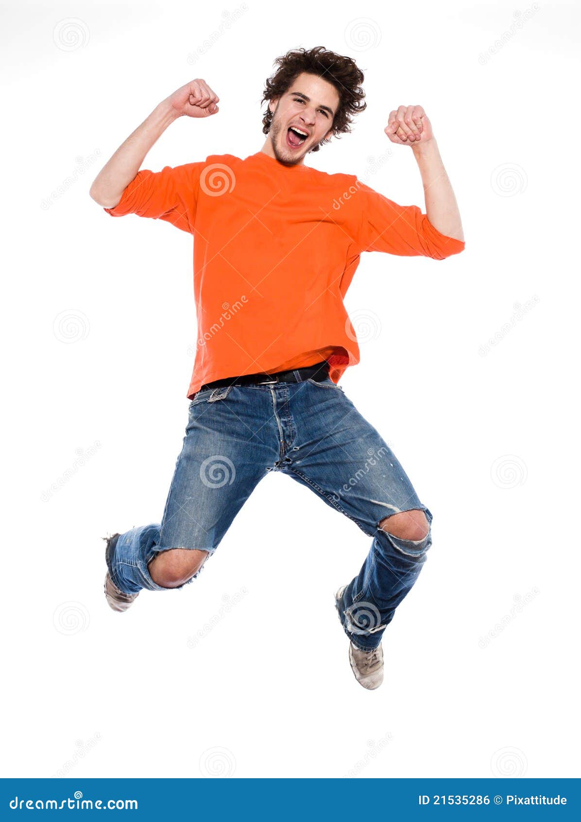 Young Man Screaming Happy Joy Stock Photo - Image of emotions, funky ...