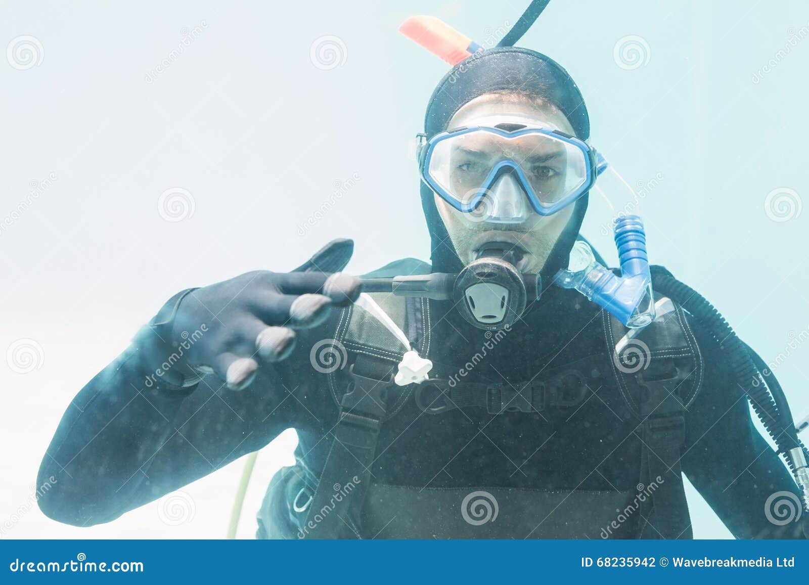 Young Man on Scuba Training Stock Photo - Image of hobbies, person ...