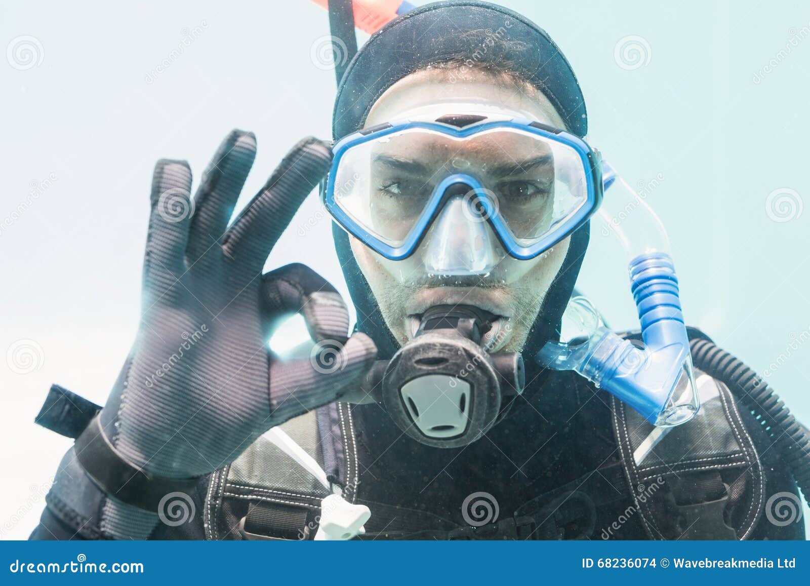 Young Man on Scuba Training Stock Photo - Image of cylinder, looking ...