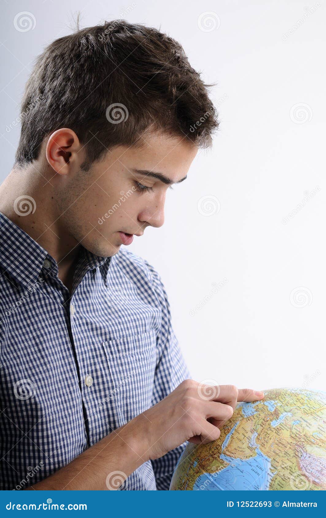 Young man searching stock image. Image of vacations, learning - 12522693