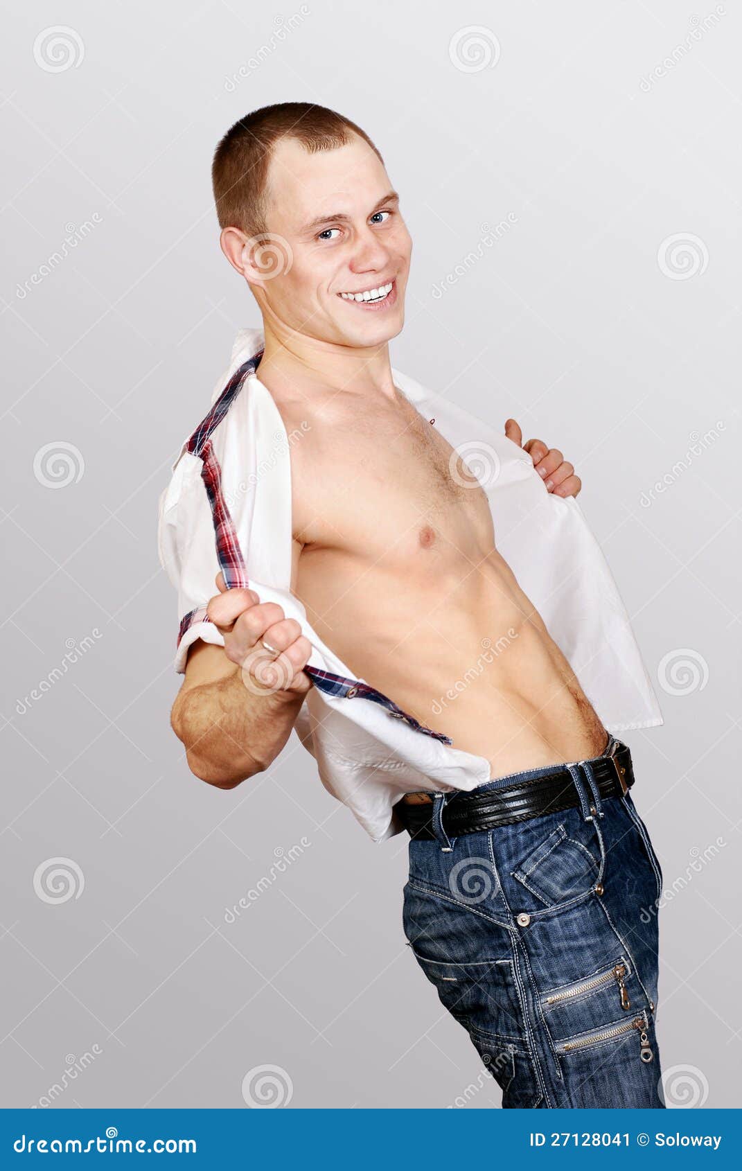 Young Man in Seductive Pose Stock Image - Image of confident ...