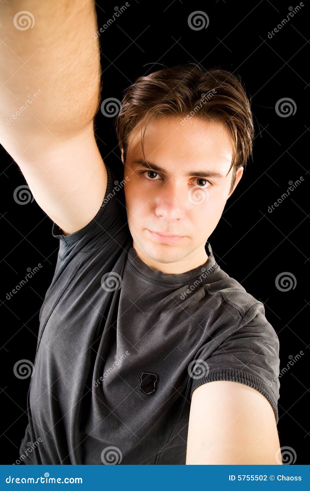 Young man self portrait stock photo. Image of people, caucasian - 5755502