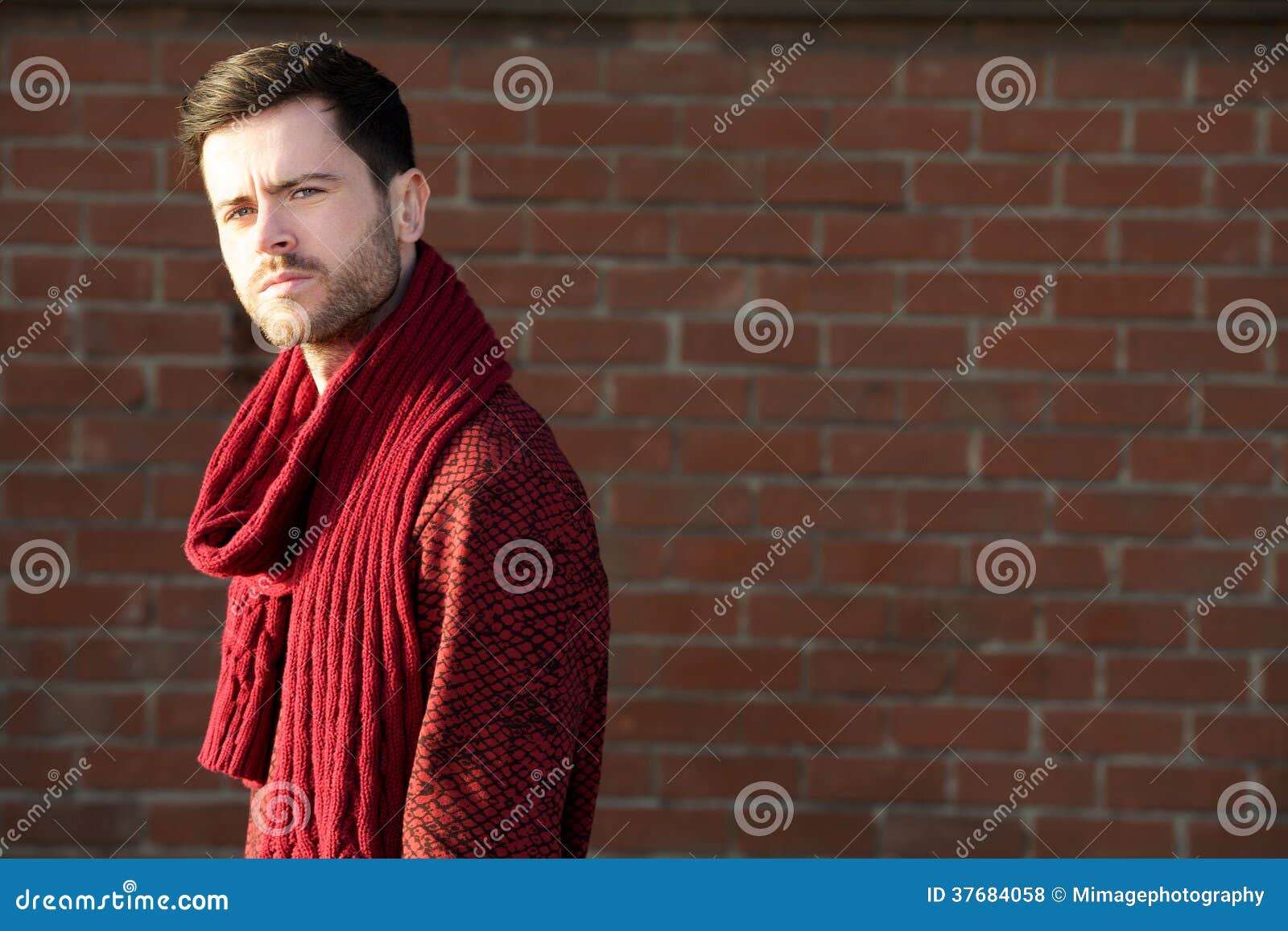Young Man with Serious Expression Stock Photo - Image of healthy ...