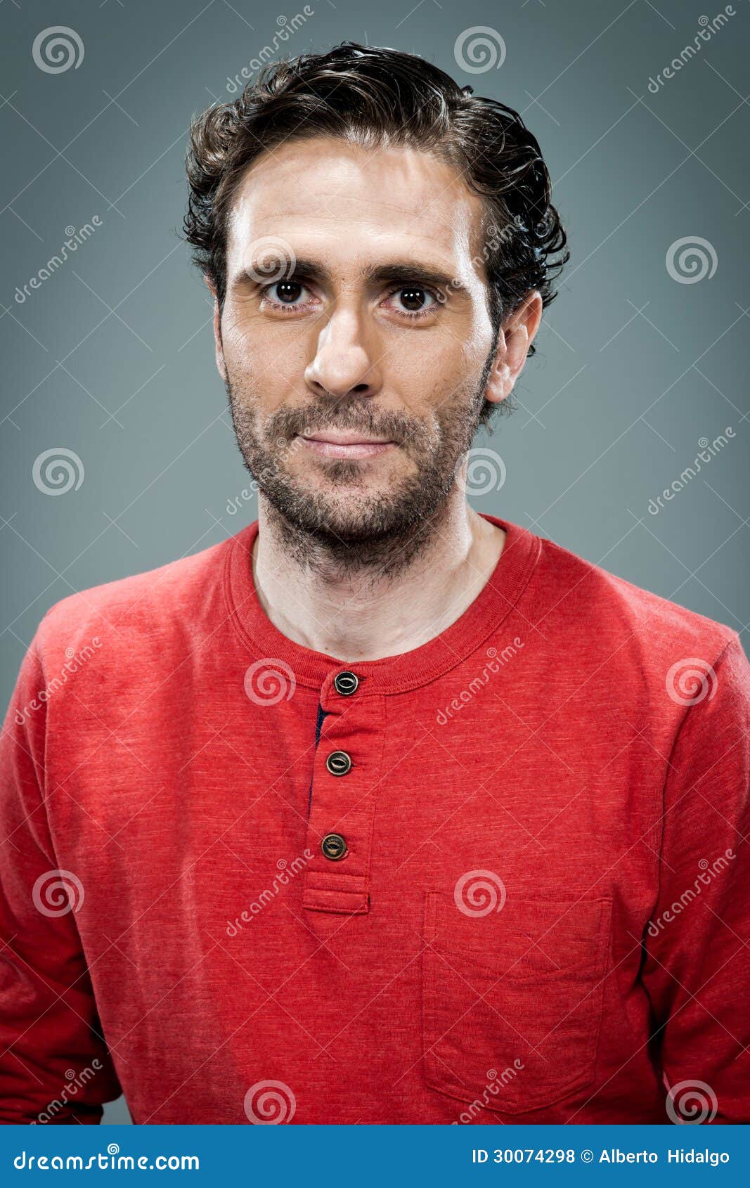 Young Man with Serious Expression Stock Photo - Image of adult, serious ...