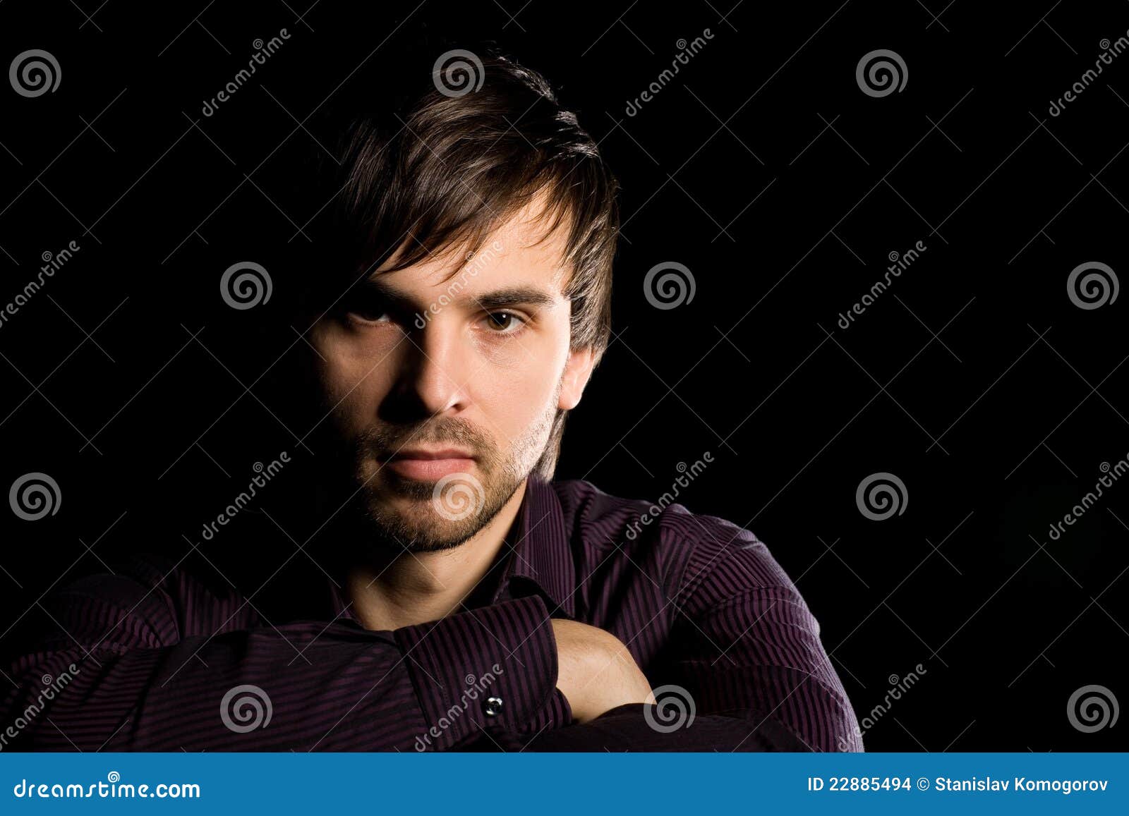 Young Man With A Serious Look Stock Photo | CartoonDealer.com #22885494