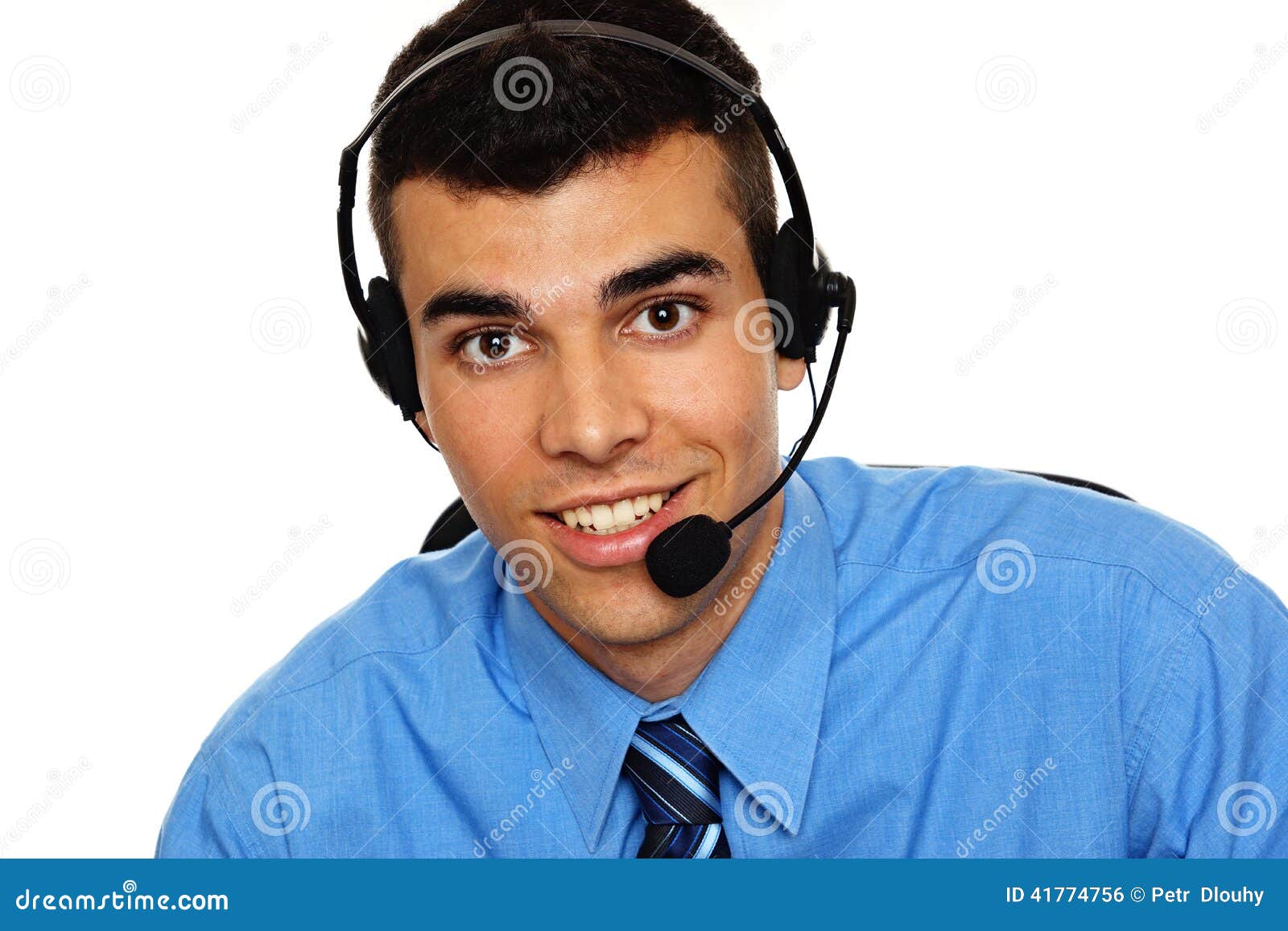 Young man service operator stock photo. Image of male - 41774756