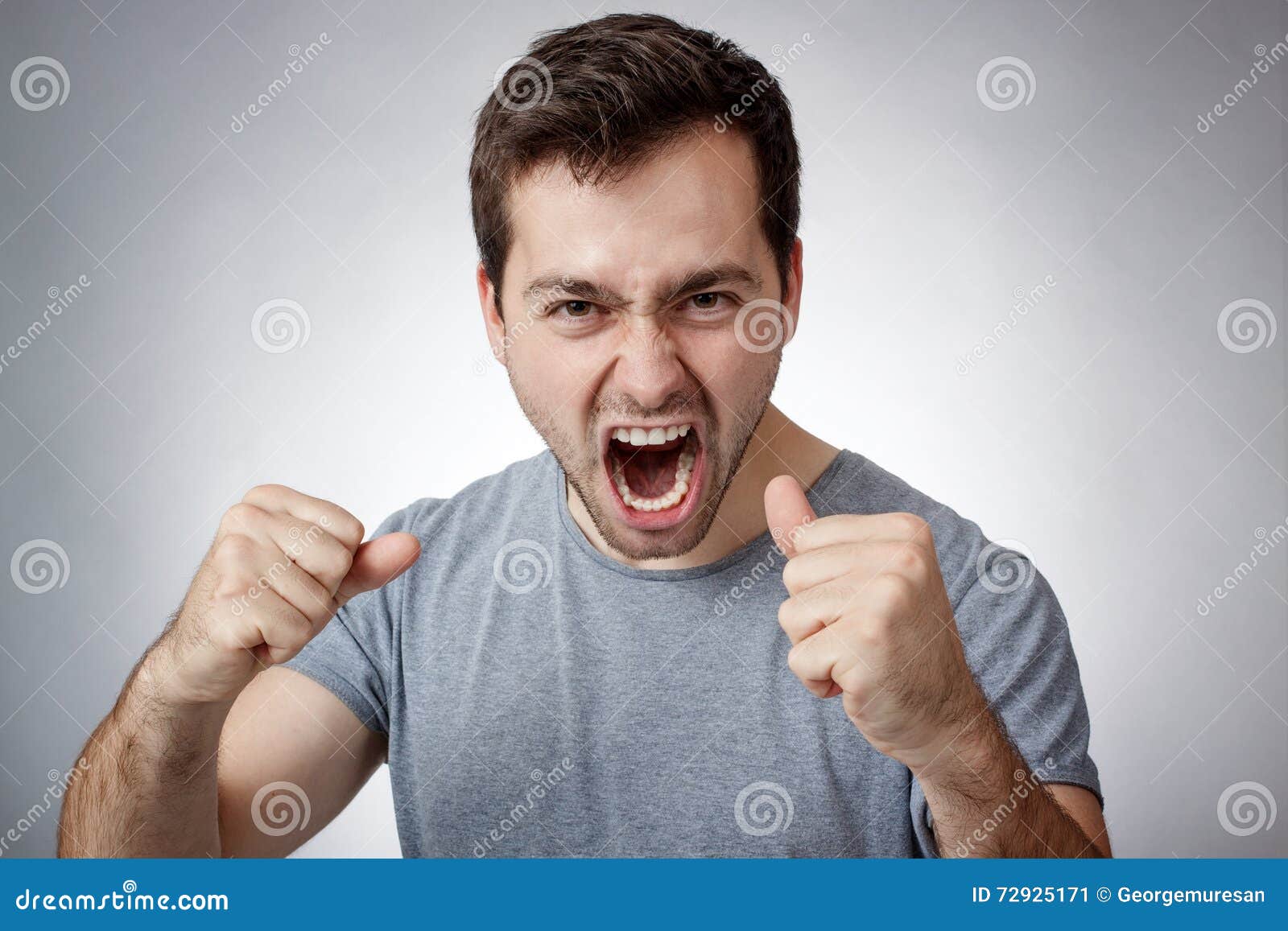 Young man shouting stock image. Image of energy, anger - 72925171