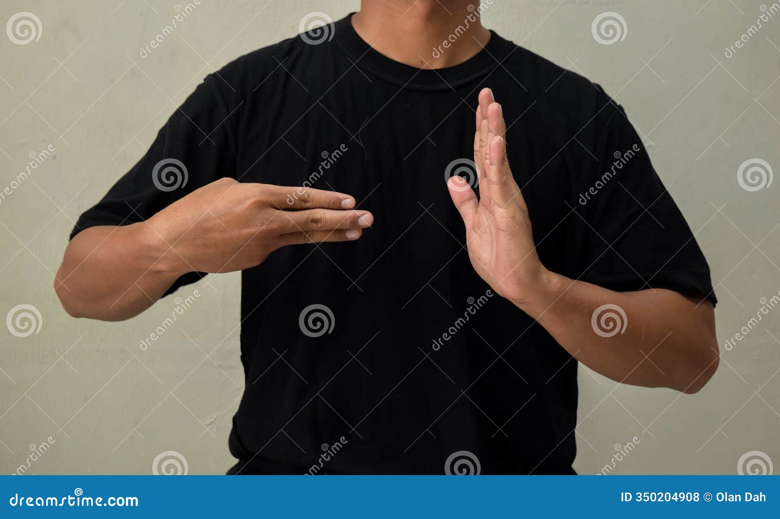 Deaf Language Signs Collection Concept, Hand And Fingers Alphabet ...