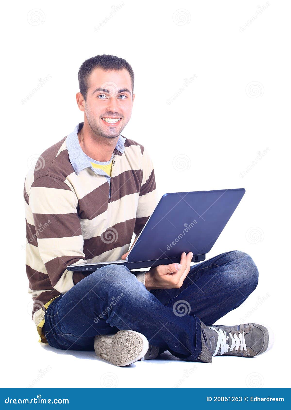 Young man sitting stock image. Image of adult, sitting - 20861263
