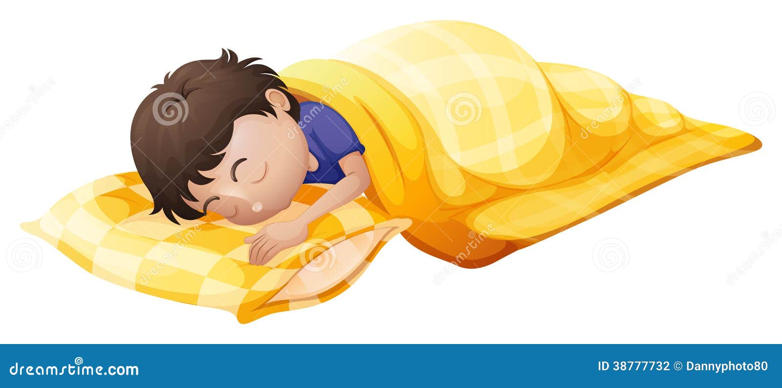 Boy Kid Is Sleeping Soundly Until Drooling, Doodle Icon Image Kawaii ...