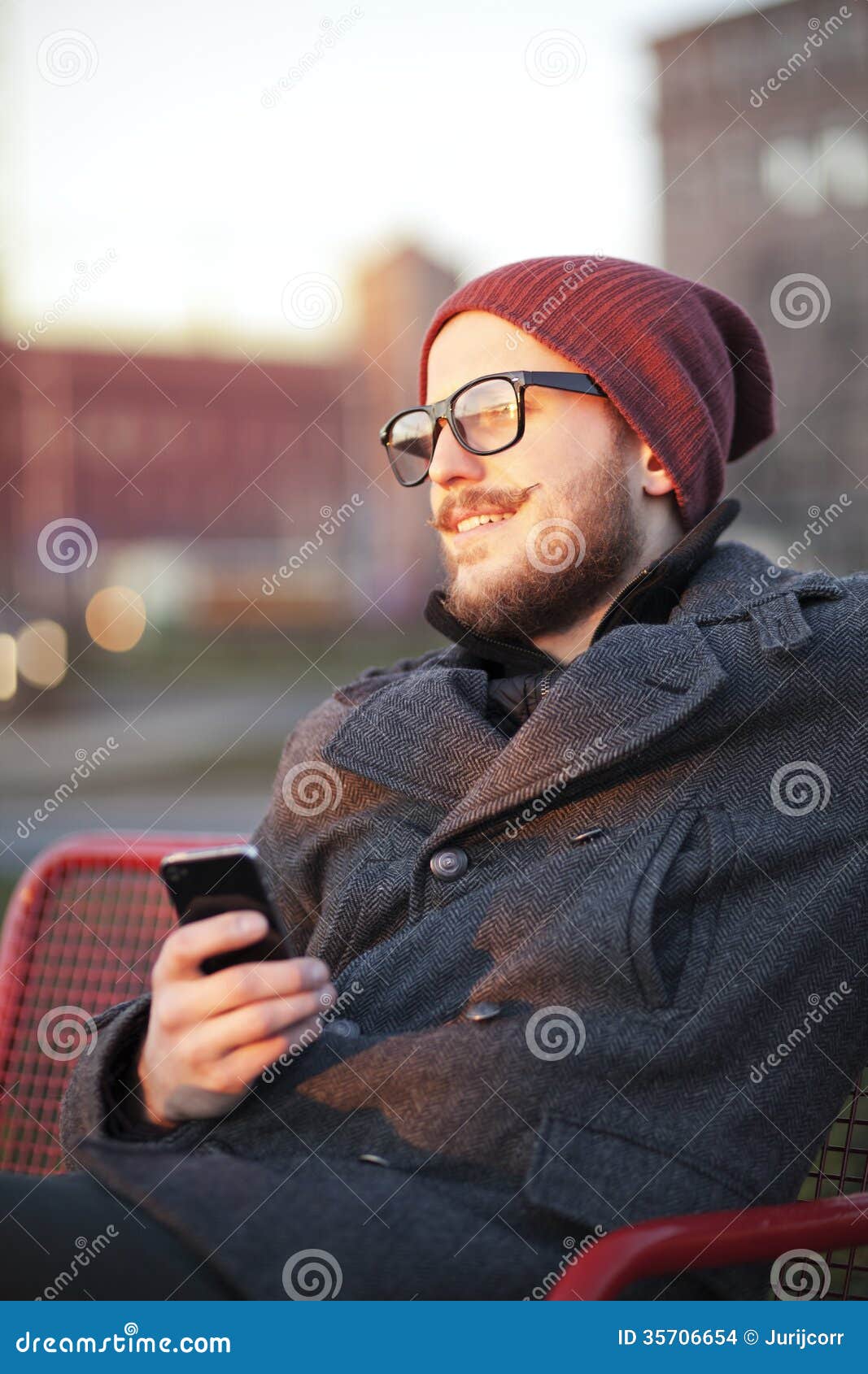 Young man with smartphone stock photo. Image of internet - 35706654