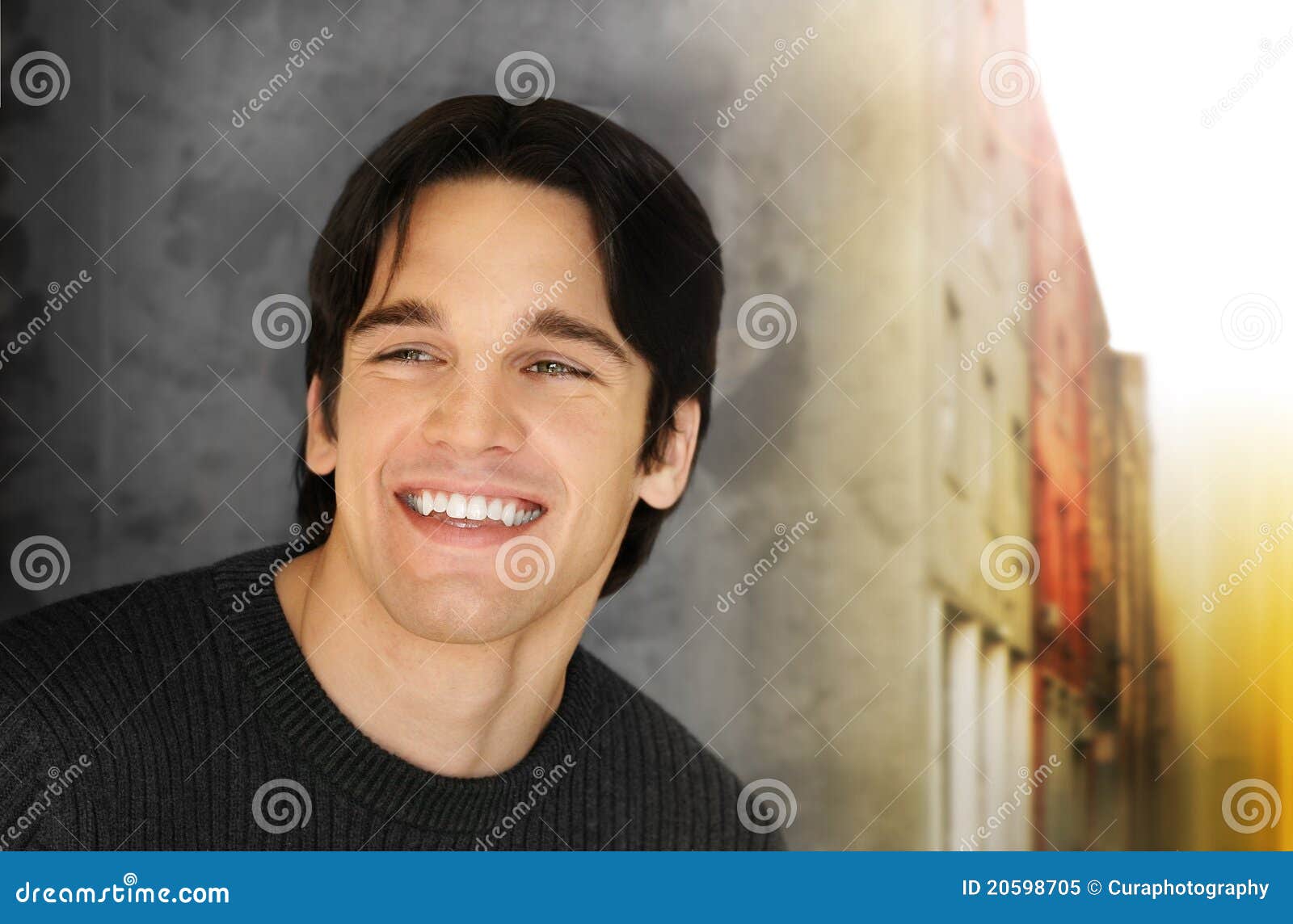 Young man smile stock image. Image of teeth, enjoyment - 20598705