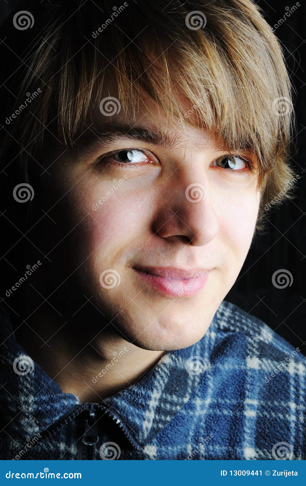 Young man smiling stock image. Image of blond, headshot - 13009441