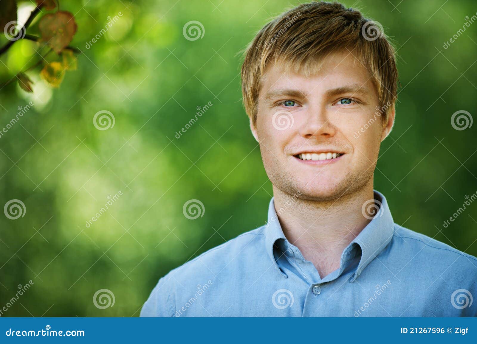 Young man smiling stock photo. Image of eyes, closeup - 21267596