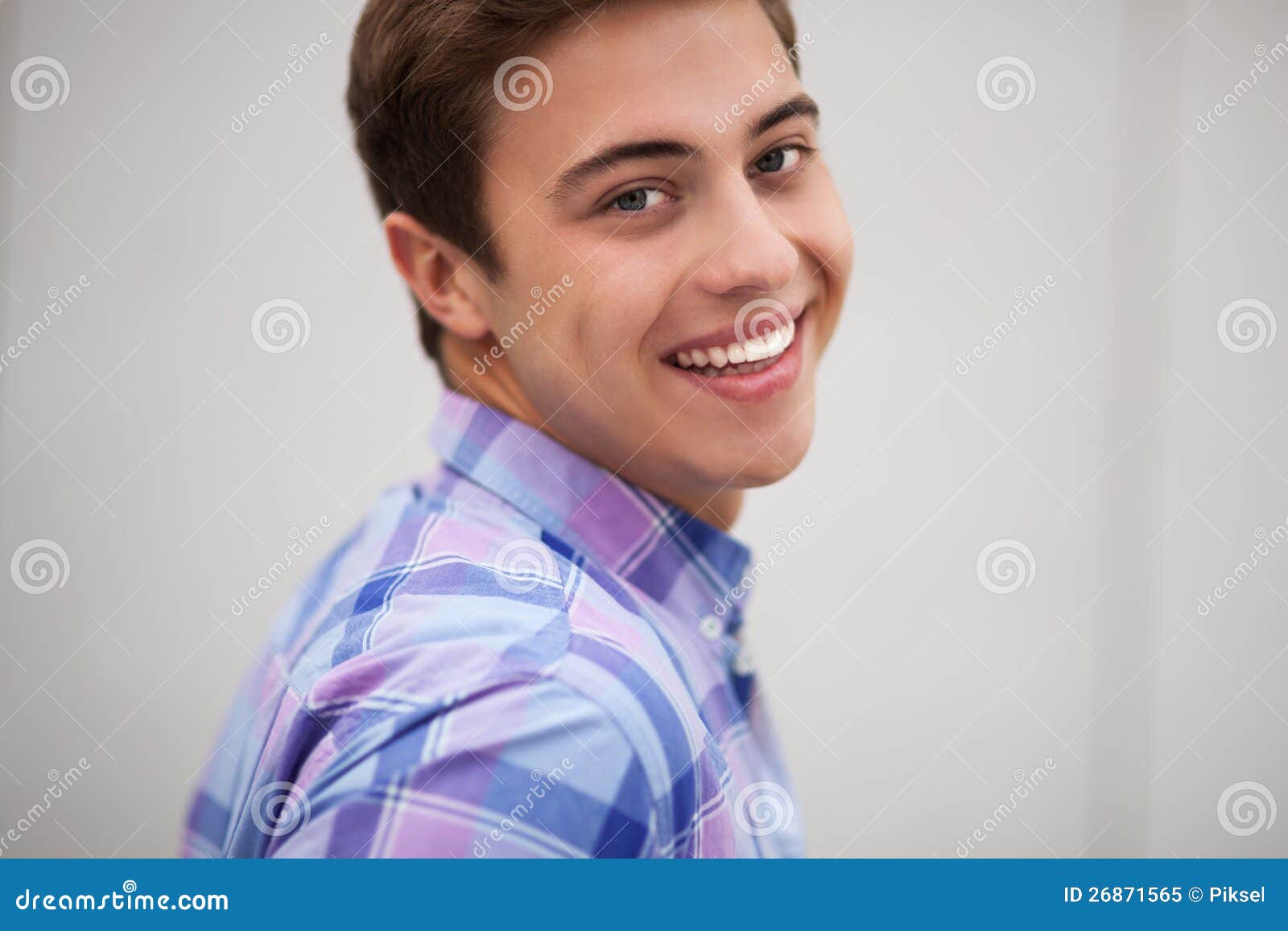 Young man smiling stock image. Image of toothy, person - 26871565