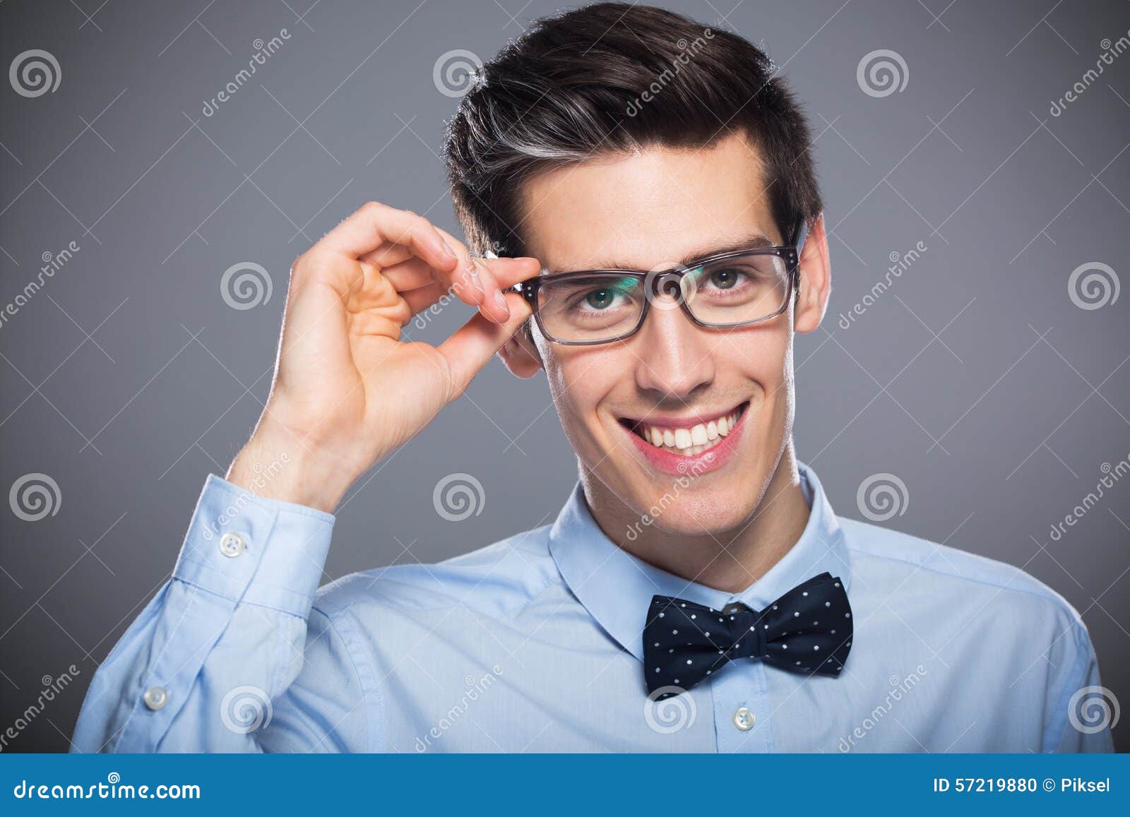 Young man smiling stock photo. Image of studio, enjoying - 57219880